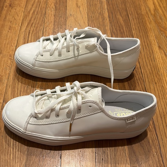 Keds | Shoes | Keds Triple Kick White Patent Leather | Poshmark